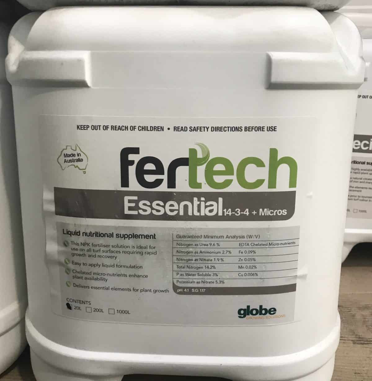 Fertech Essential 20lt - Liquid Fertiliser - Lawn Addicts