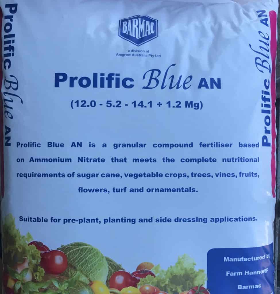 Prolific Blue 20kg - General Purpose Granular Fertiliser